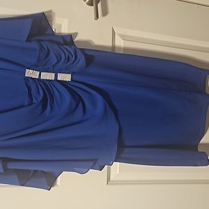 Hanna Nicole | Dresses | Hanna Nicole Plus Size Womens Royal Blue Dress ...